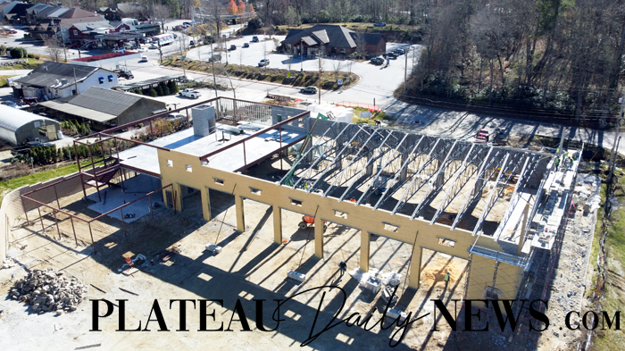 Trusses raised into place at new HFR station | Plateau Daily News